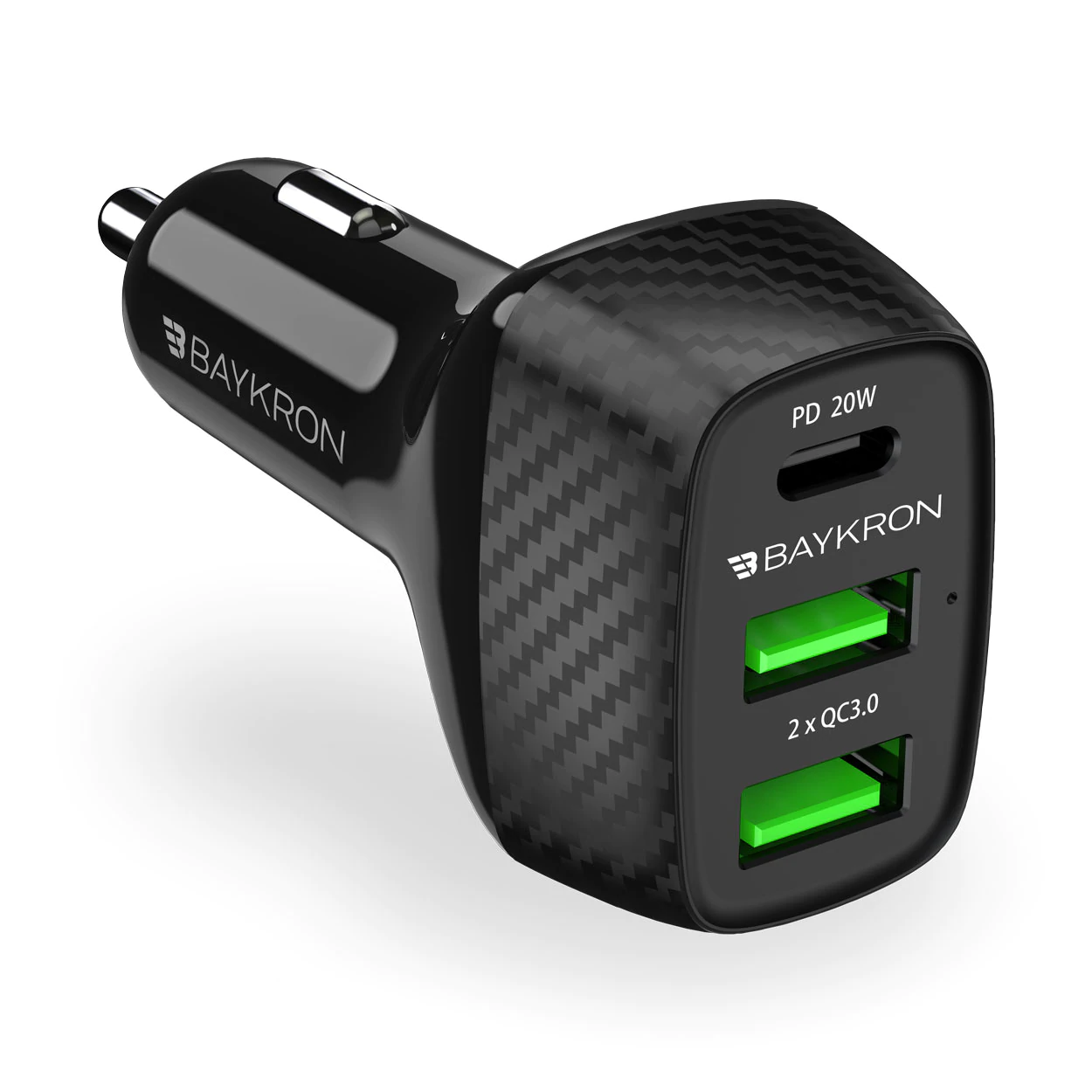 Buy Baykron Car Charger 2 Ports USB-A 1Port USB-C in Lebanon with ...